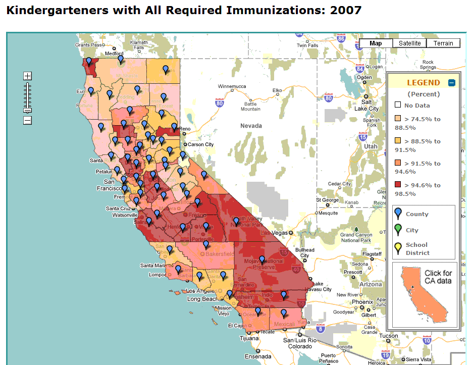 Immunization and Autism Trends in California
